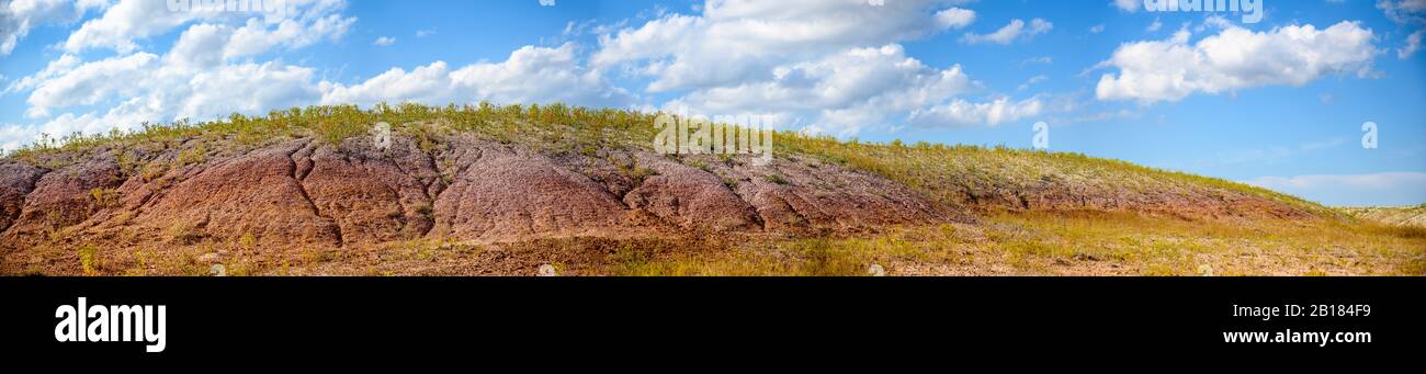 Panoramic view across the Baja Motorized Area, Buffalo Gap National ...