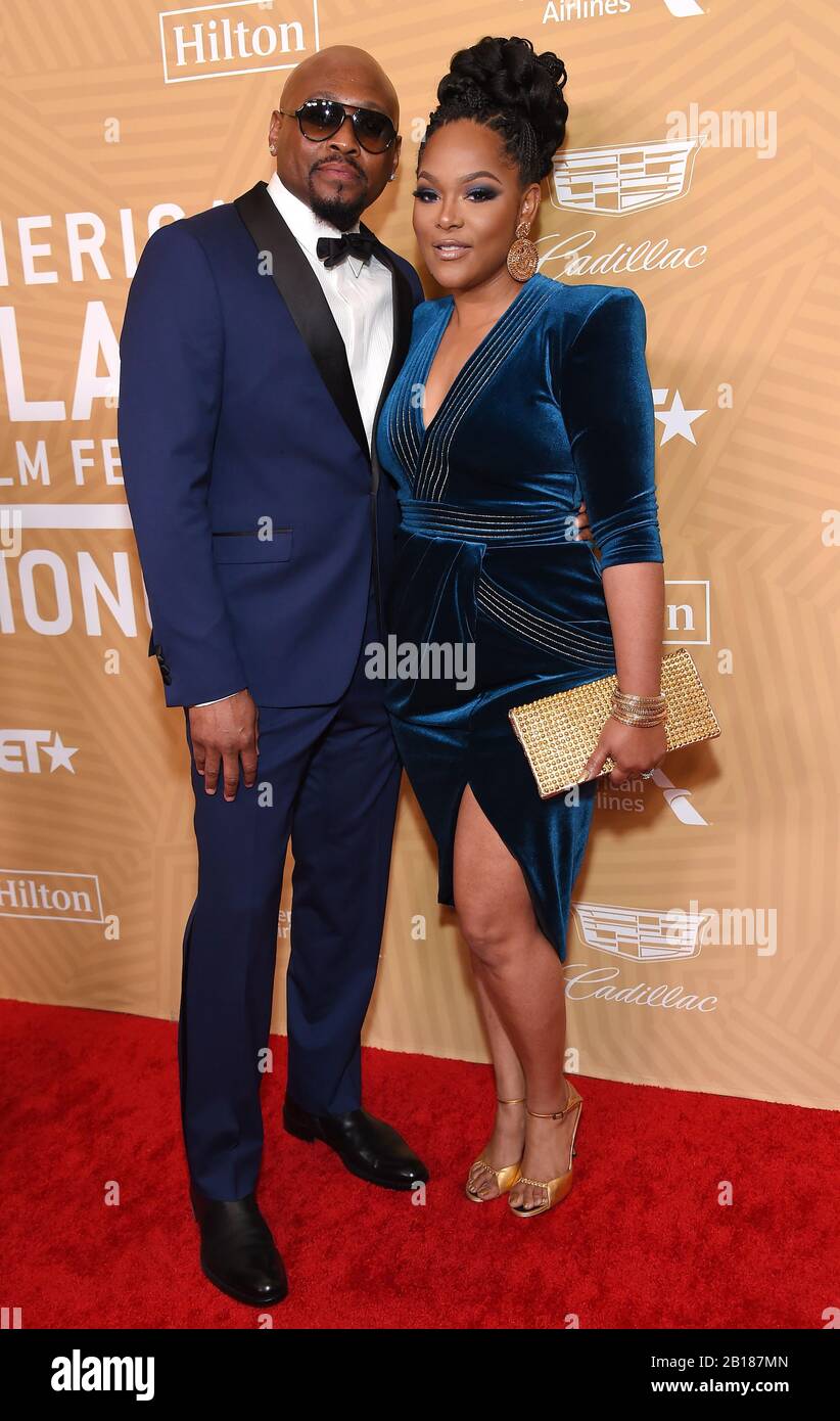 February 23, 2020, Beverly Hills, California, USA: Omar Epps and Keisha ...