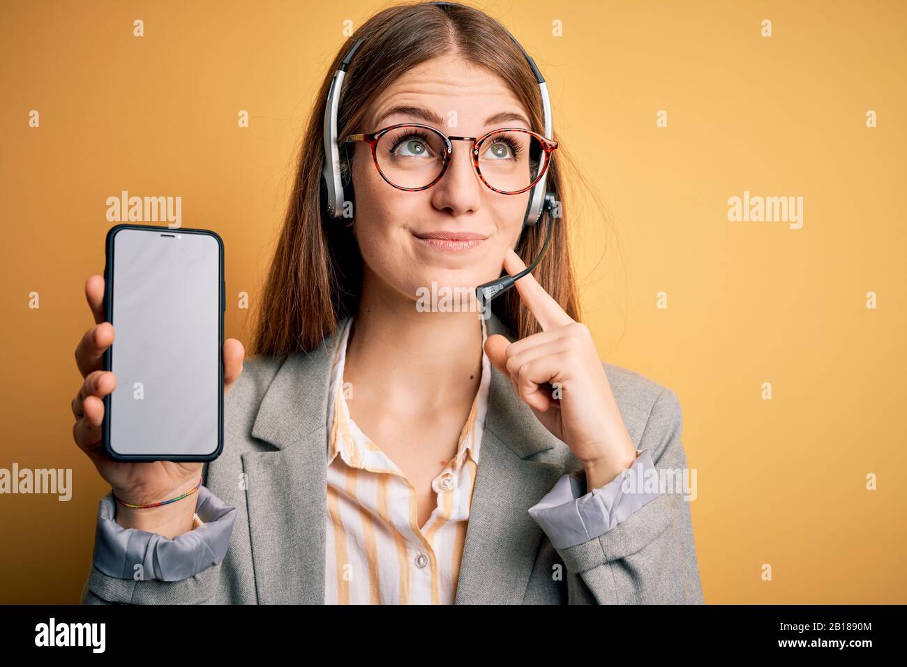 Confused call center agent looking hi-res stock photography and images ...