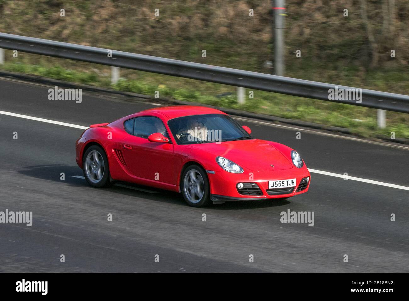 Red porsche 718 cayman cars hi-res stock photography and images - Alamy