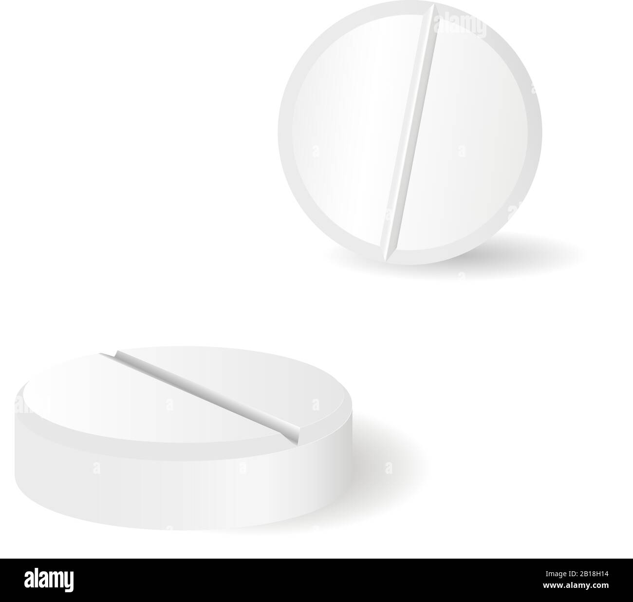 White round tablets Stock Vector Image & Art - Alamy