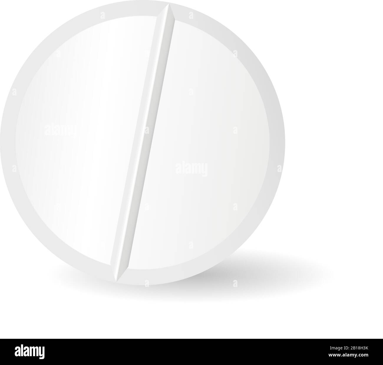 White round tablet Stock Vector Image & Art - Alamy