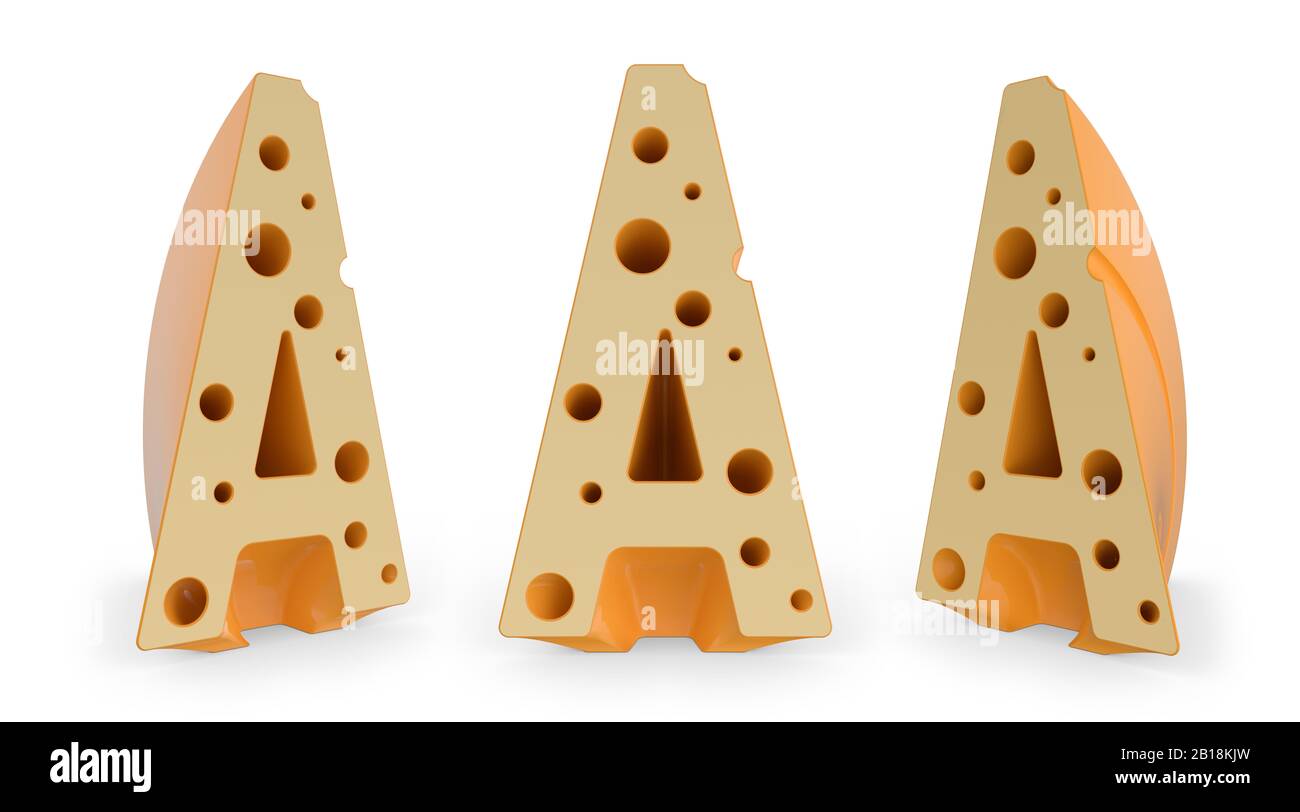 Capital letter A. Uppercase. Cheese alphabet and font. Set of three ...