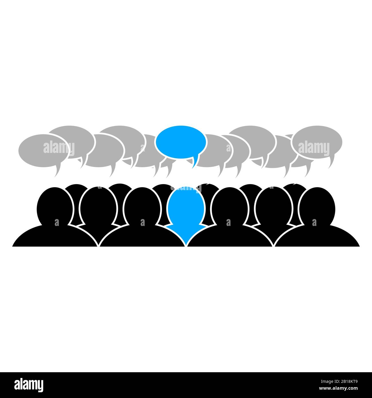 Team leader icon social business group. Flat design, vector ...