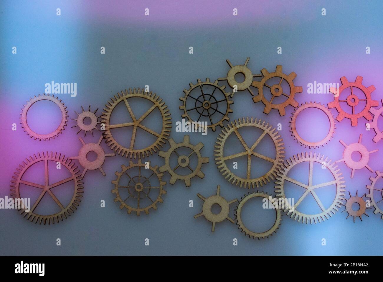 Gear wheels as The concept of mechanism Stock Photo - Alamy