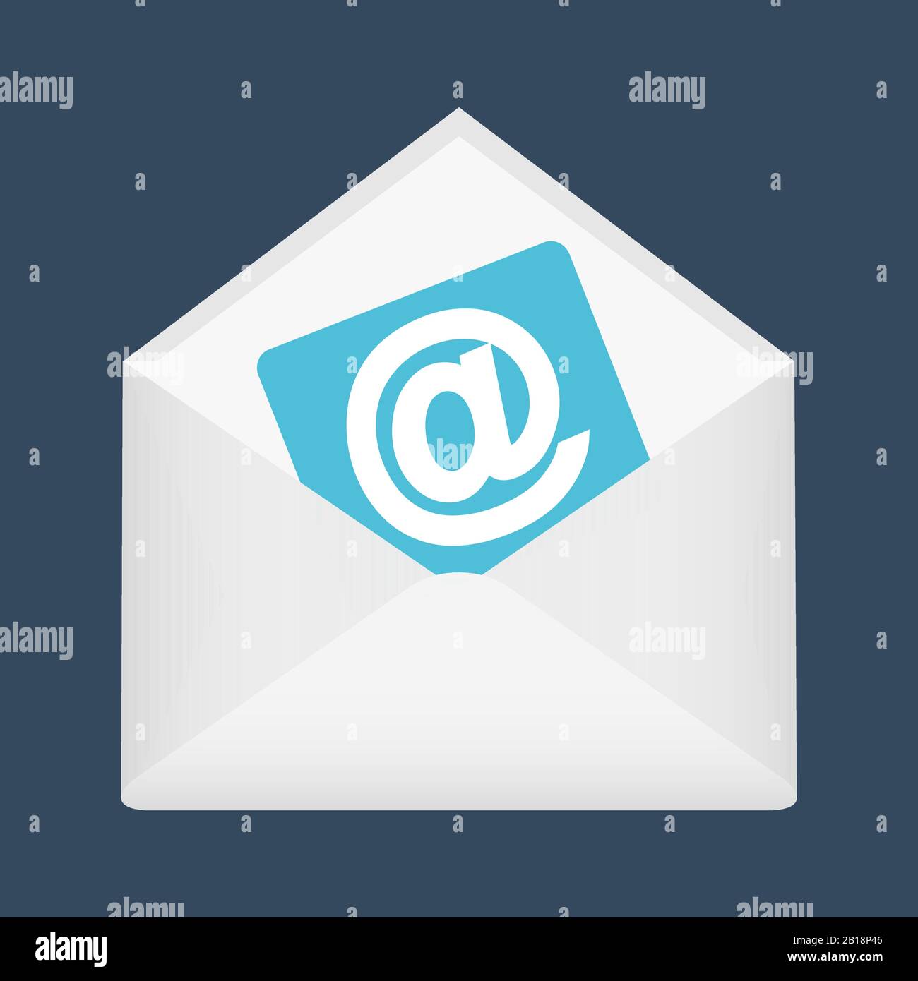 Envelope paper with icon email symbol. Vector illustration for design ...