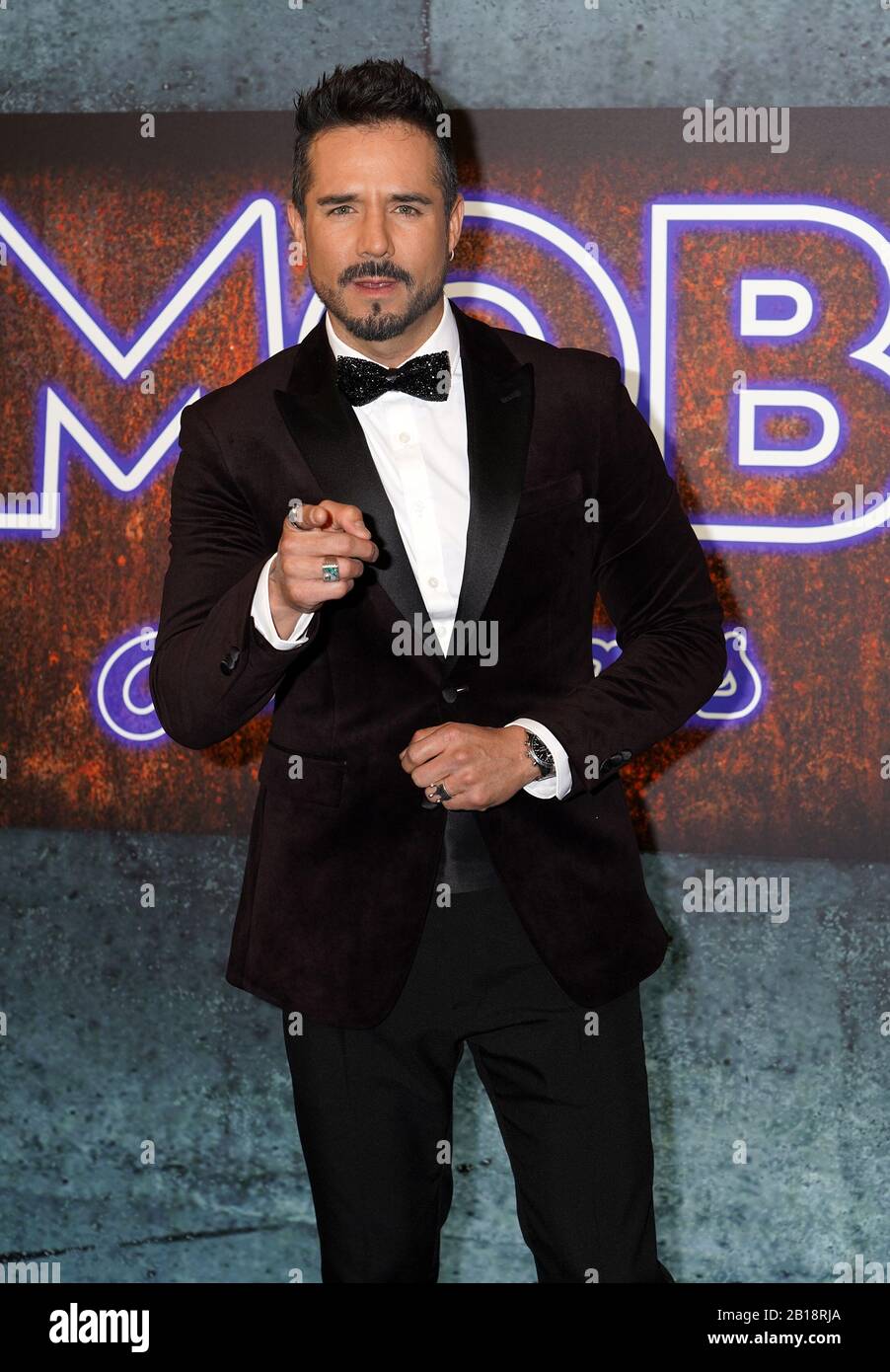 MIAMI, FL - FEB 23: Jose Ron poses back stage during UnivisionÕs Mira ...