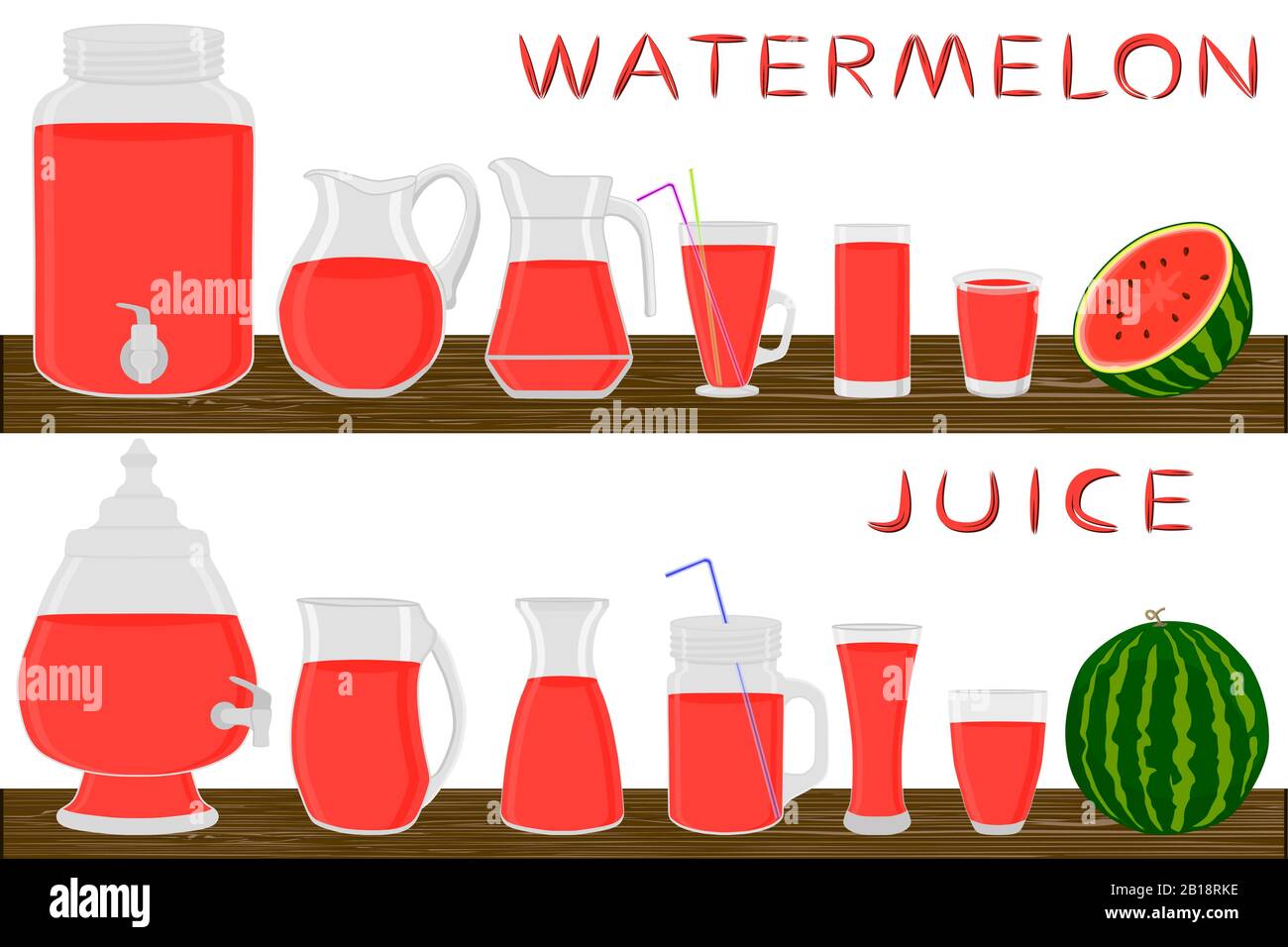 Various jugs Stock Vector Images - Alamy
