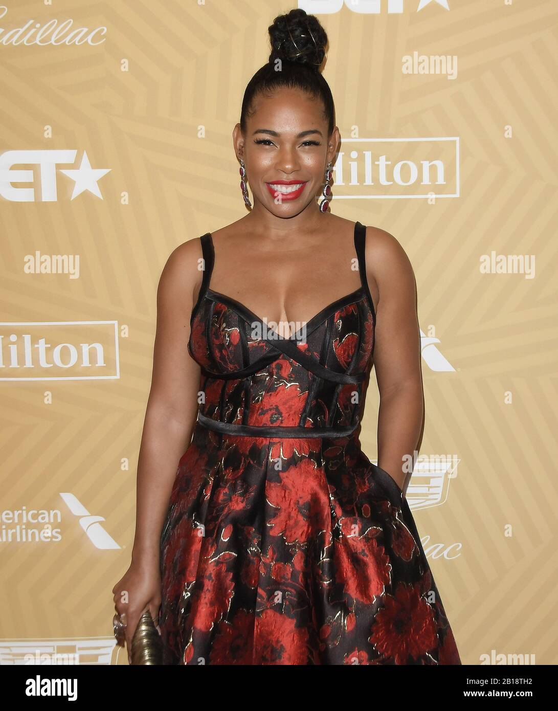 Angela Lewis arrives at the American Black Film Festival Honors Awards ...
