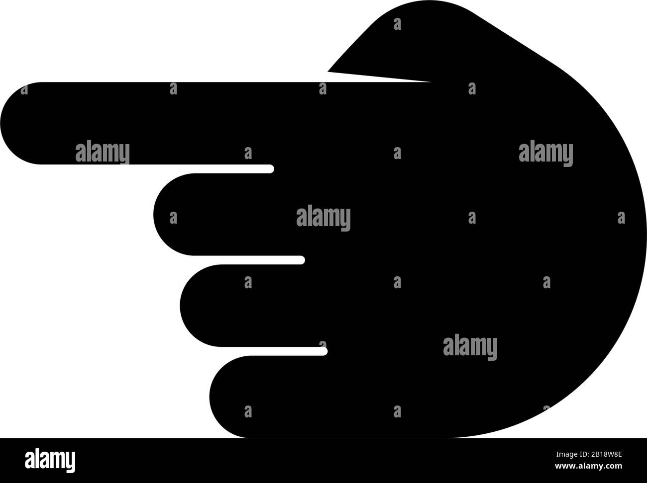 Hand Arrow, Finger Cursor, Gesture. Flat Vector Icon illustration ...