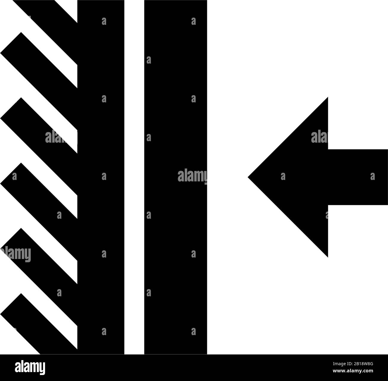 Gluing Adhesive, Press Down Material. Flat Vector Icon illustration ...