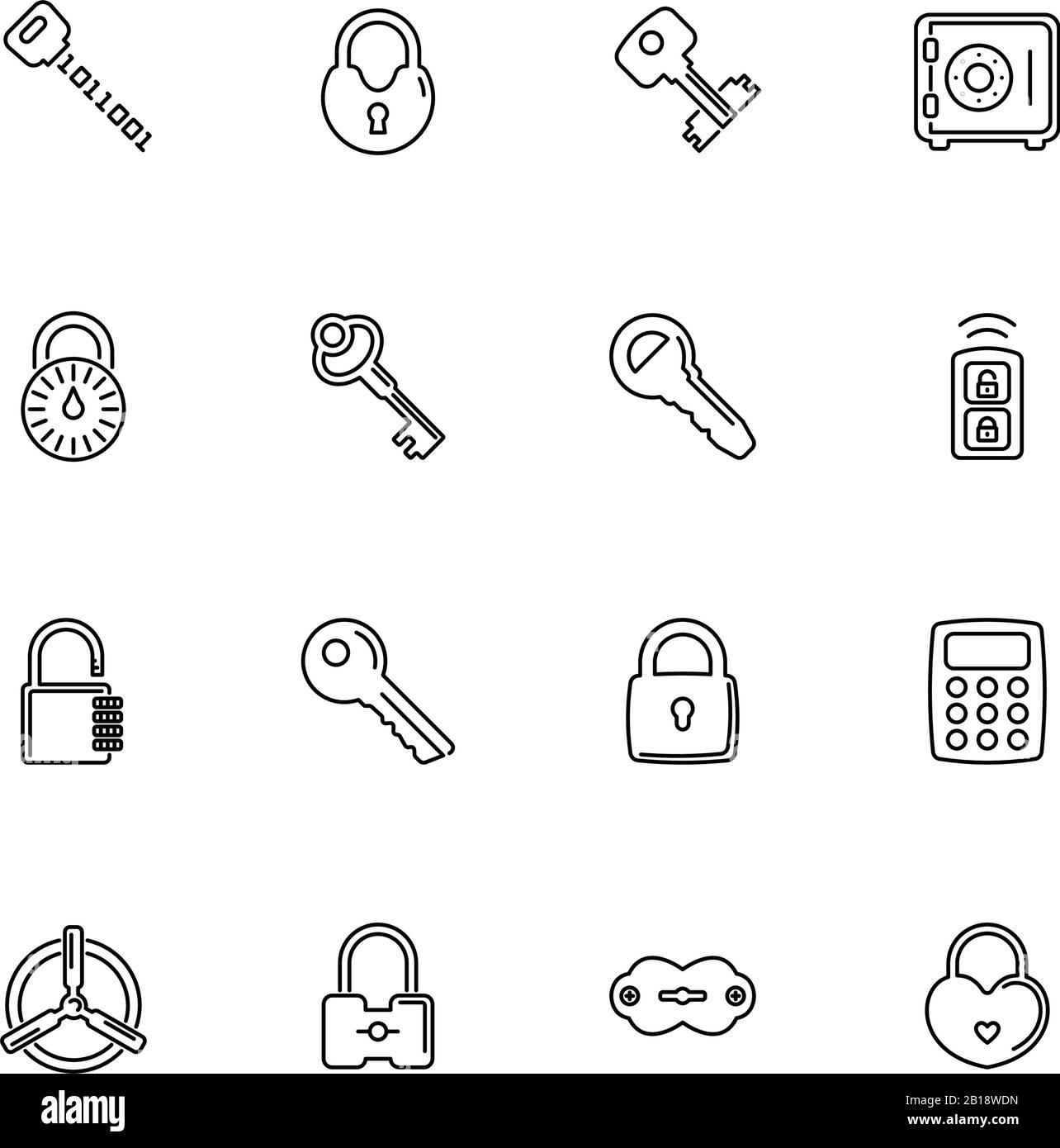 Wafer padlock Stock Vector Images - Alamy