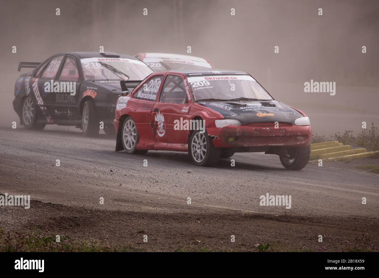 Action from The Swedish Masters Rally Cross Stock Photo - Alamy