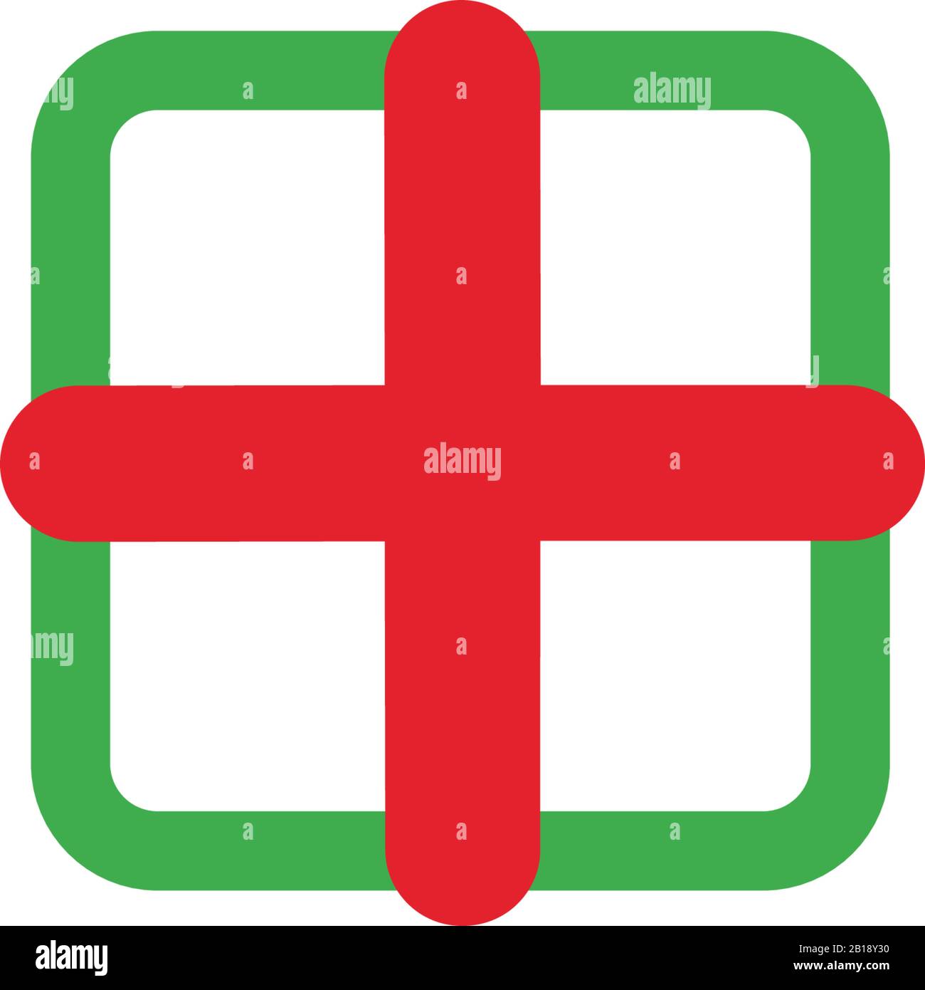 First aid medical icon in green square. Stock Vector illustration ...