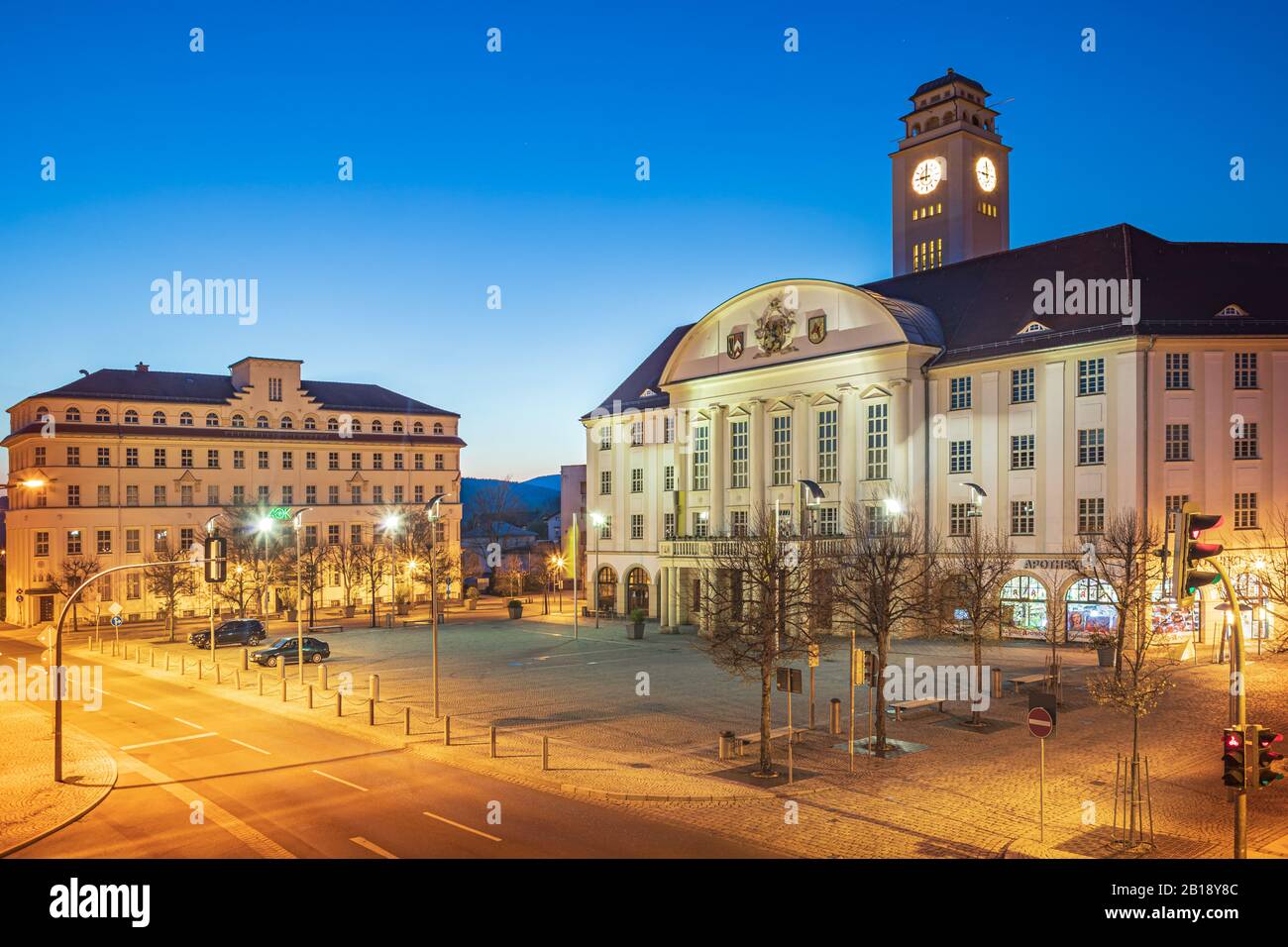 SONNEBERG, GERMANY - CIRCA APRIL, 2019: The city hall alias Rathaus of ...