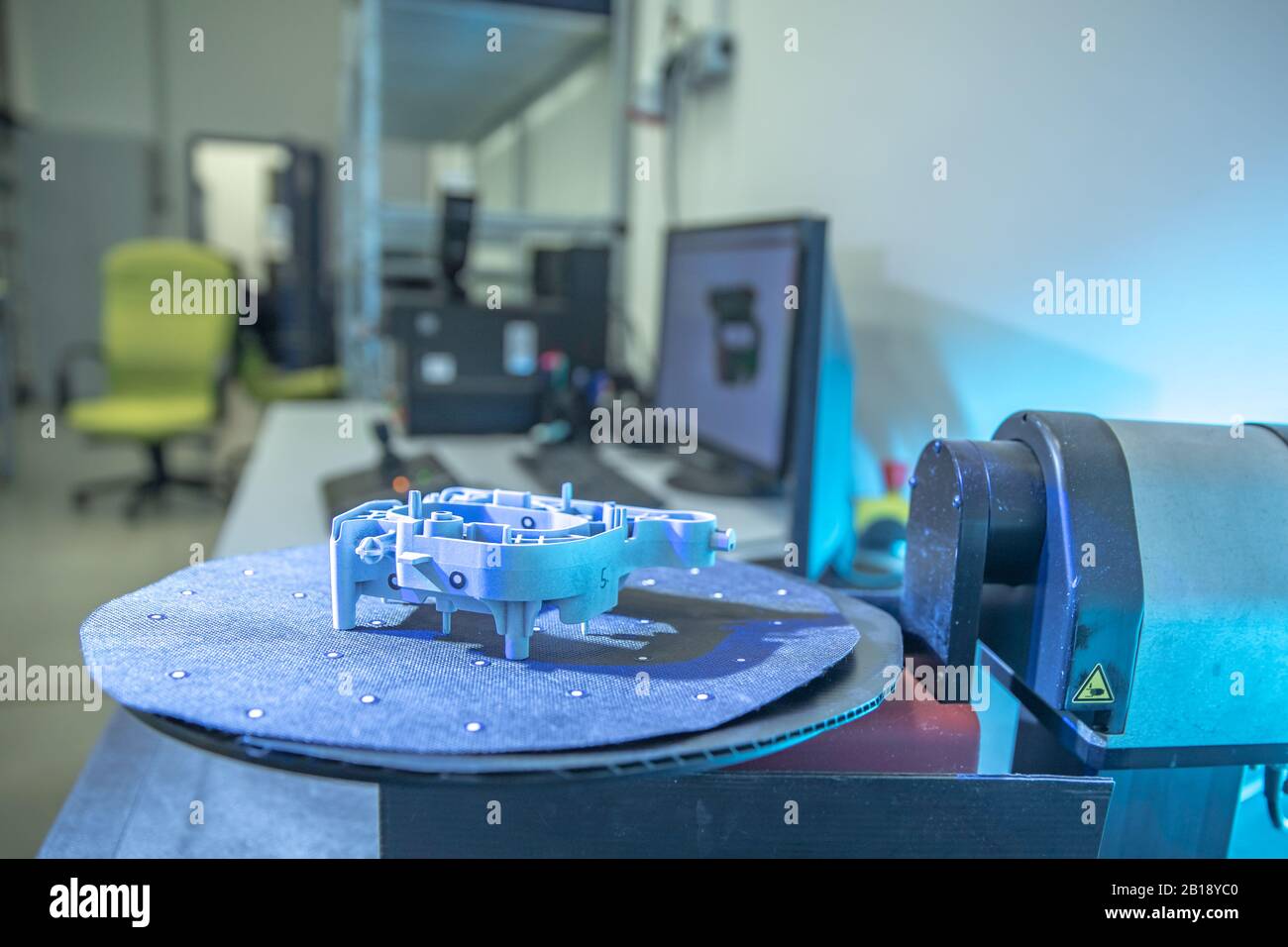 3D scanning of plastic molding by laser. processing and analysis ...