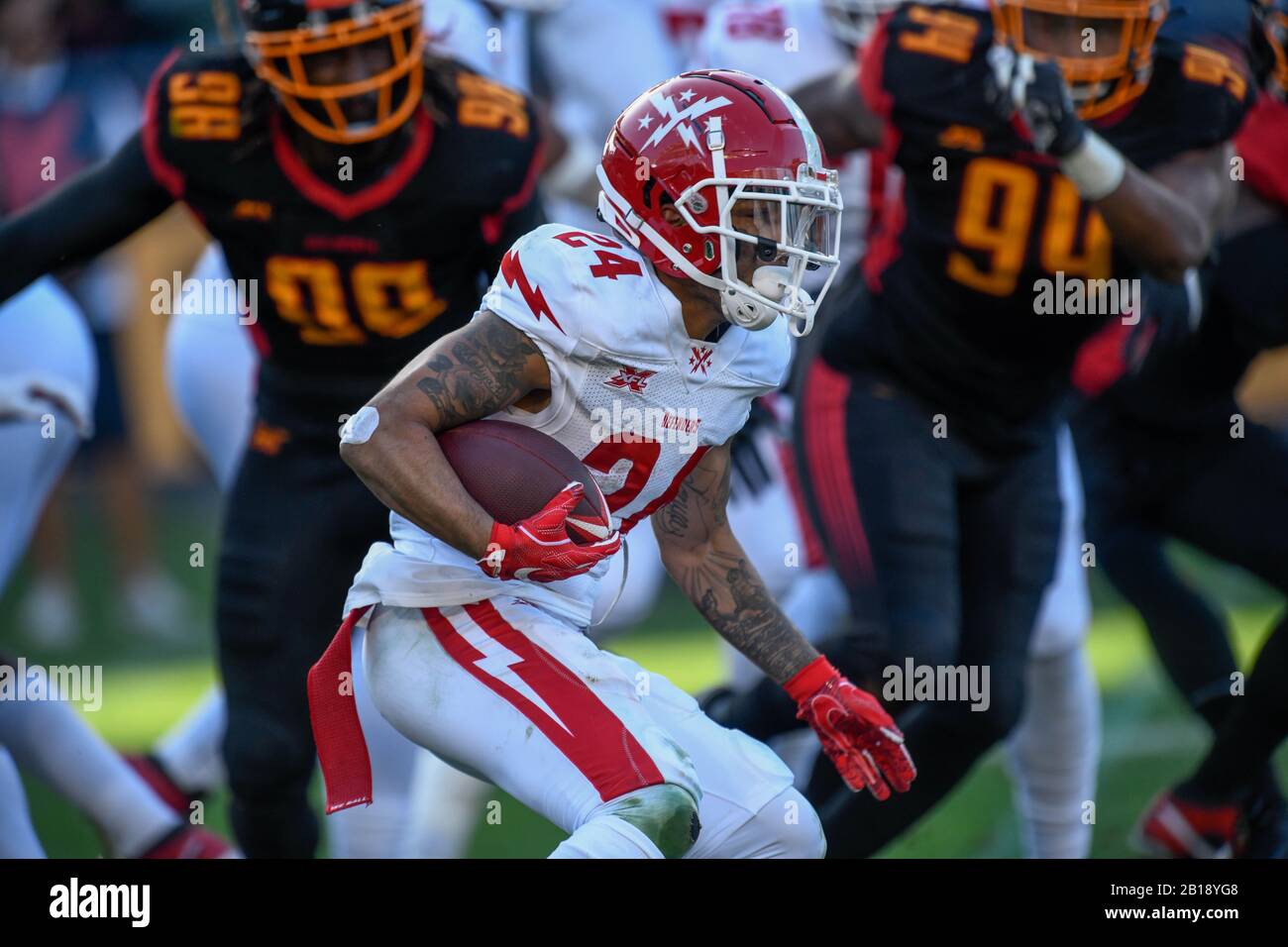 Carson, California, USA. 23rd Feb, 2020. 24 Donnel Pumphrey running for ...