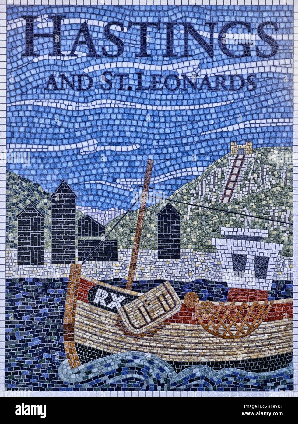 Hastings boat artwork hi-res stock photography and images - Alamy