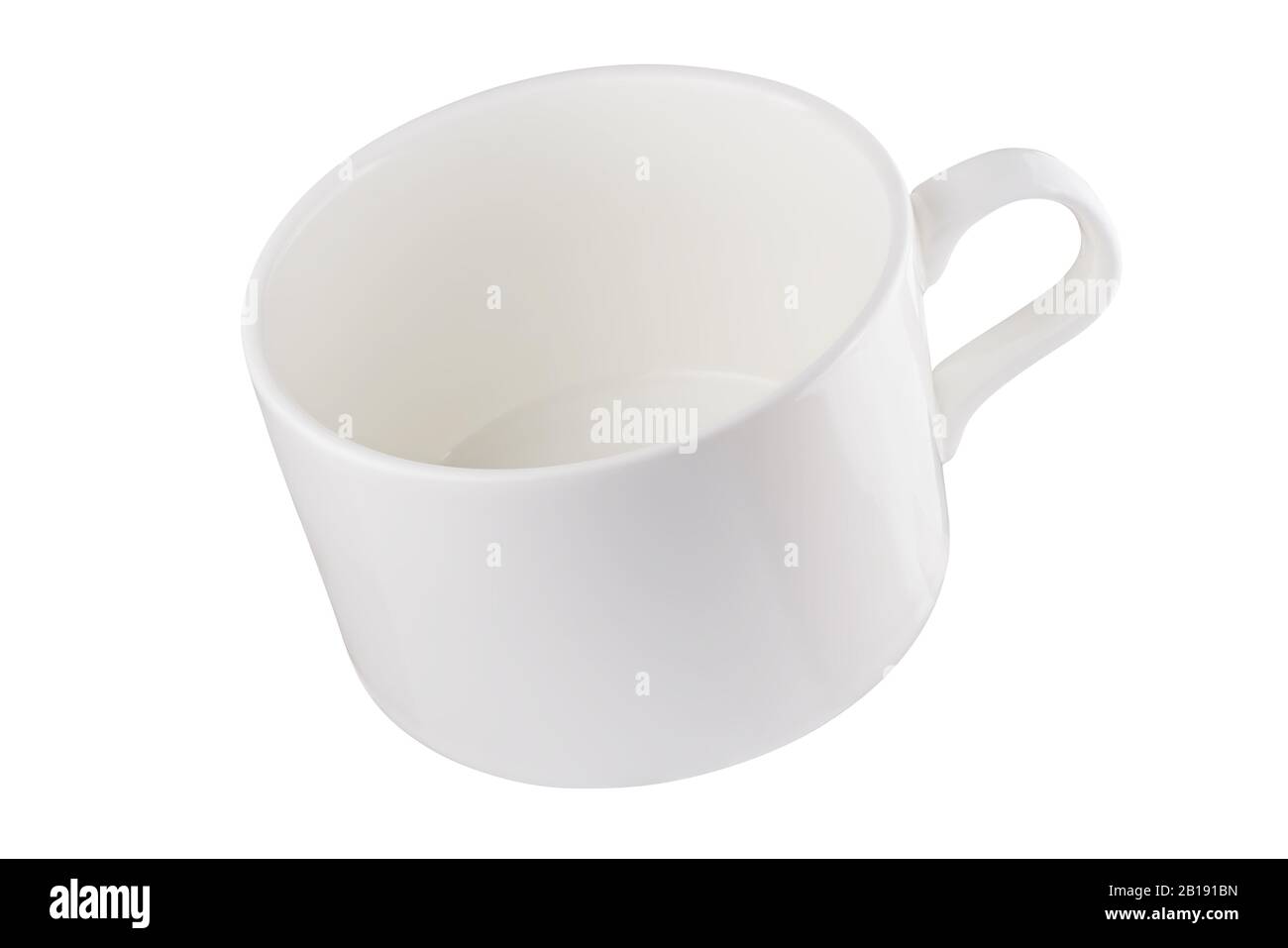 coffee mug at an angle isolated on a white background. Full depth of ...