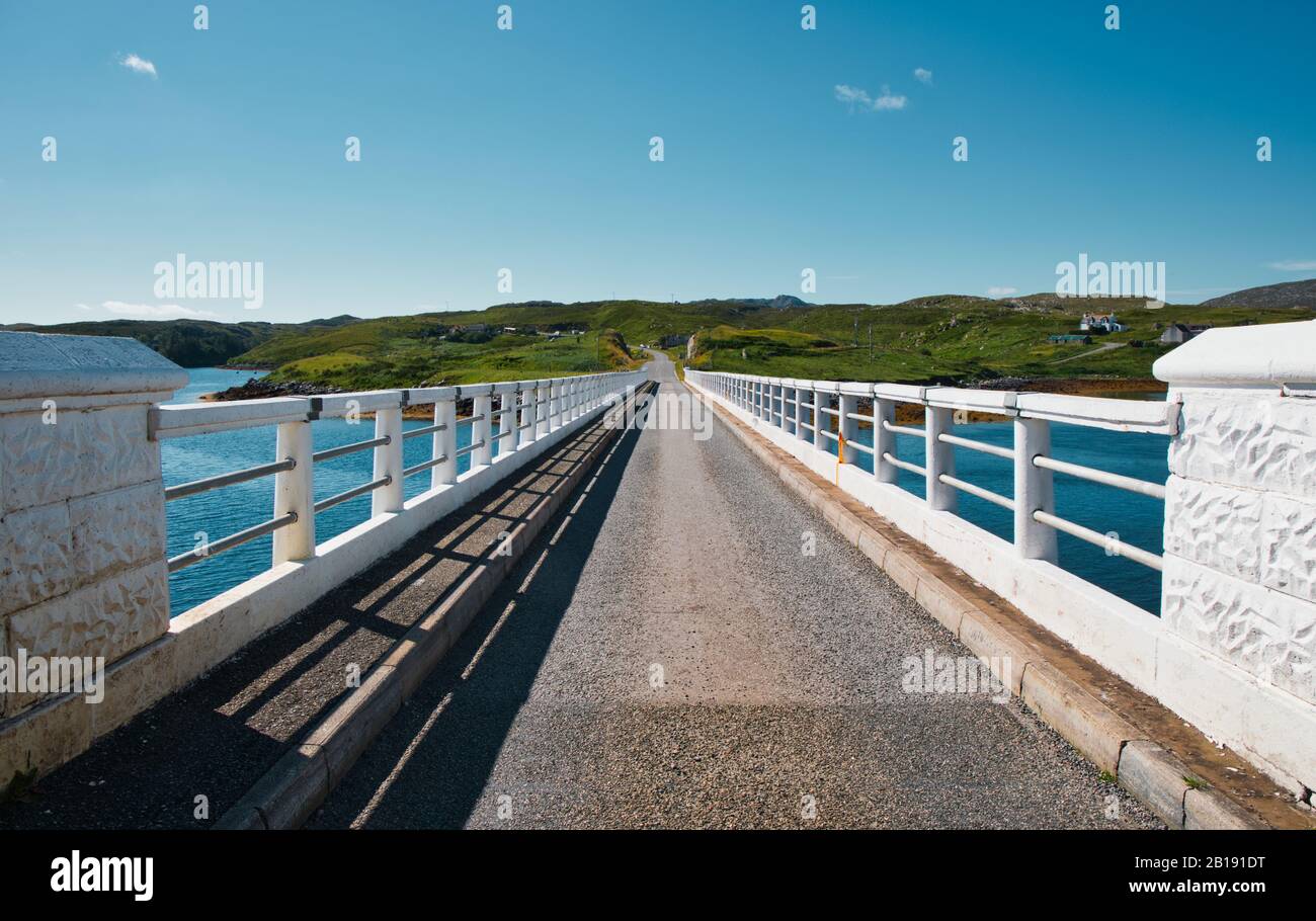 Pre-stressed concrete road bridge, built in 1953 to link the Isle of ...