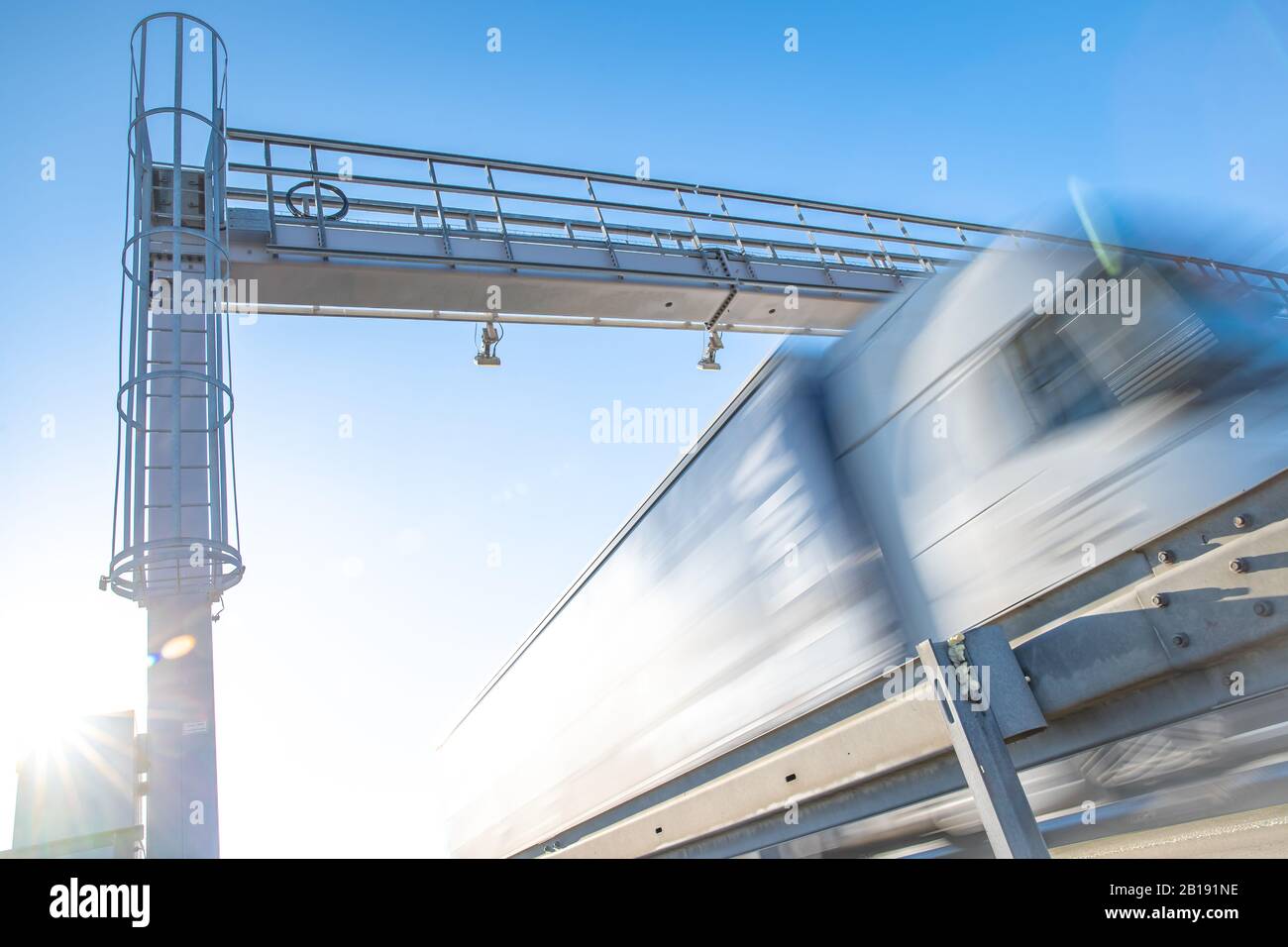 Toll gate on a highway hi-res stock photography and images - Alamy