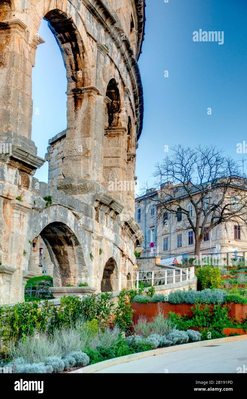 Pula Amphitheater, Croatia Stock Photo - Alamy