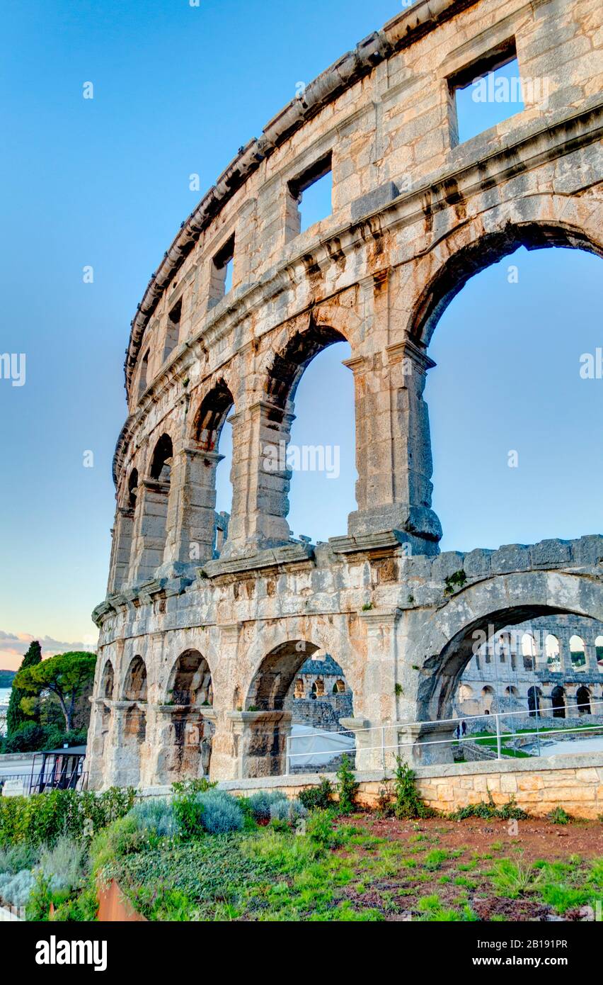 Pula Amphitheater, Croatia Stock Photo - Alamy