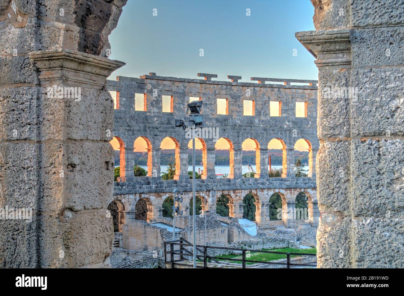 Pula Amphitheater, Croatia Stock Photo - Alamy