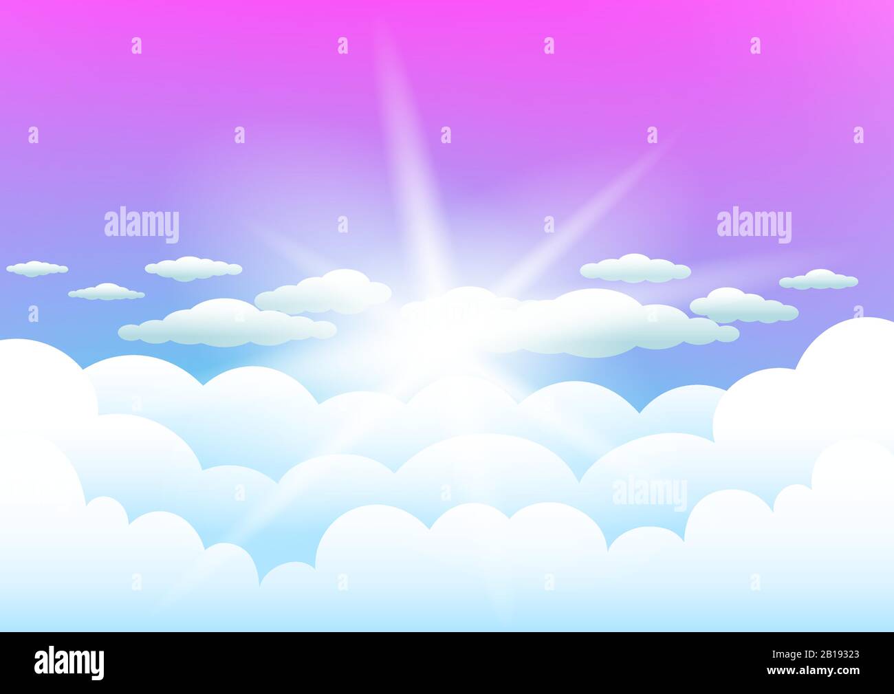 Pink sky sunset view Stock Vector Images - Alamy
