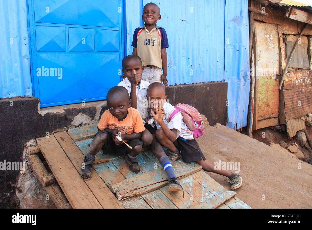 Street children in nairobi kenya hi-res stock photography and images ...