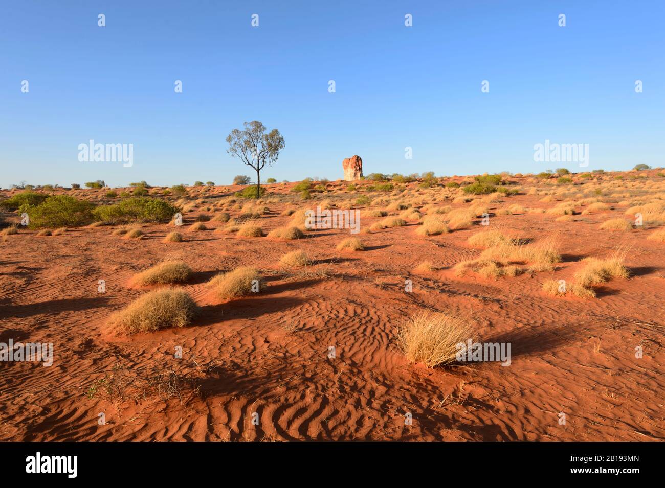 View of the arid Australian Outback around Chambers Pillar, Northern ...