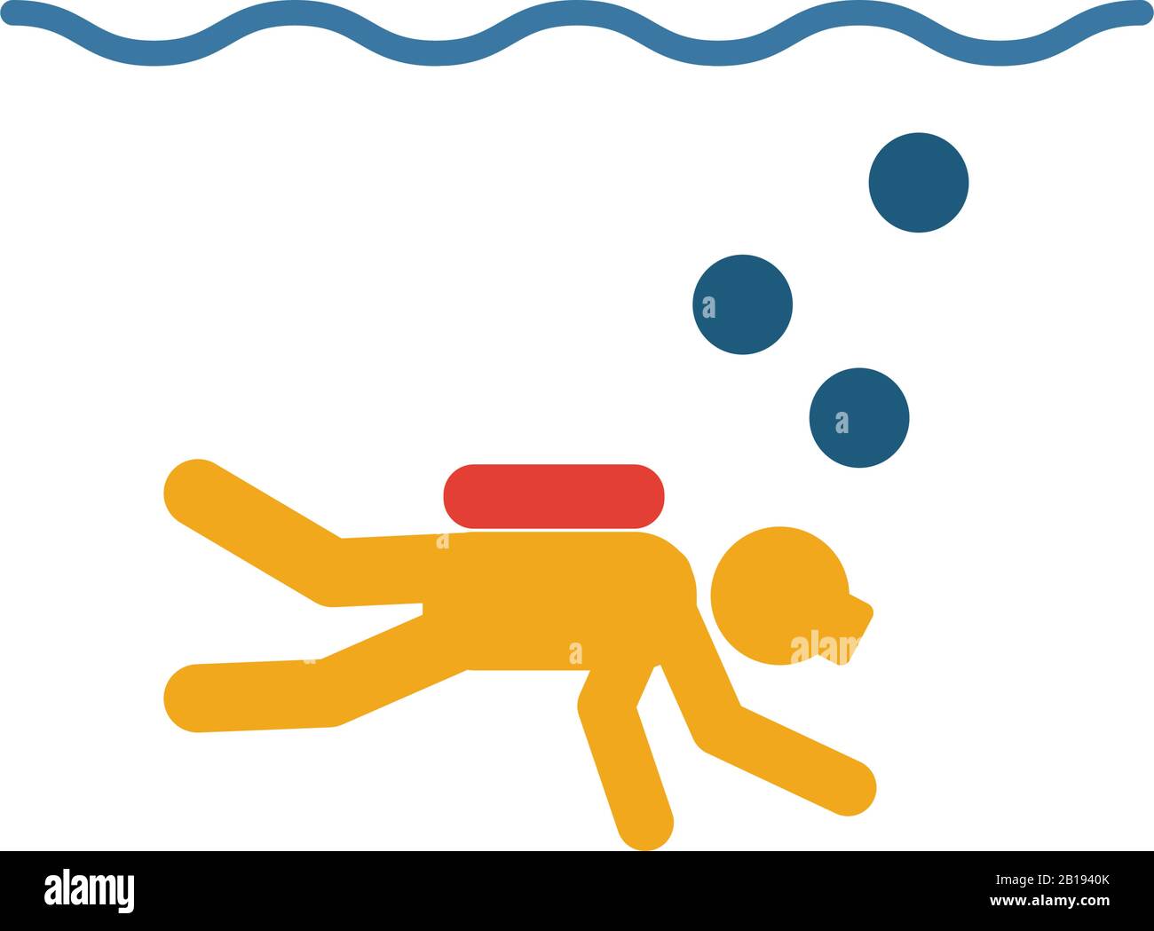 Diving icon. Simple element from tourism icons collection. Creative ...