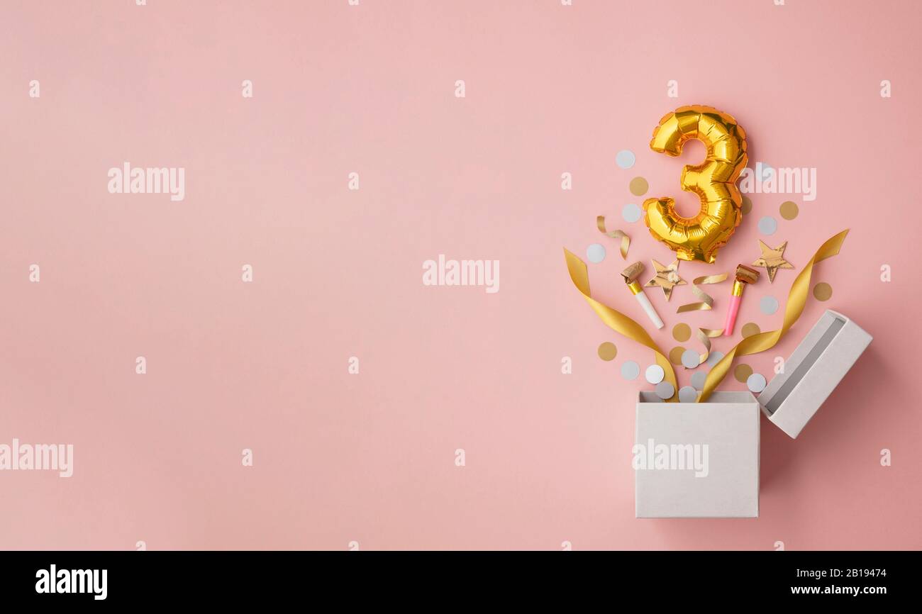 3 birthday hi-res stock photography and images - Alamy