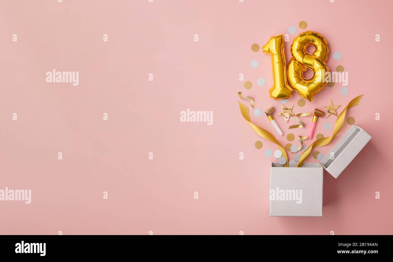 18th birthday balloon hi-res stock photography and images - Alamy