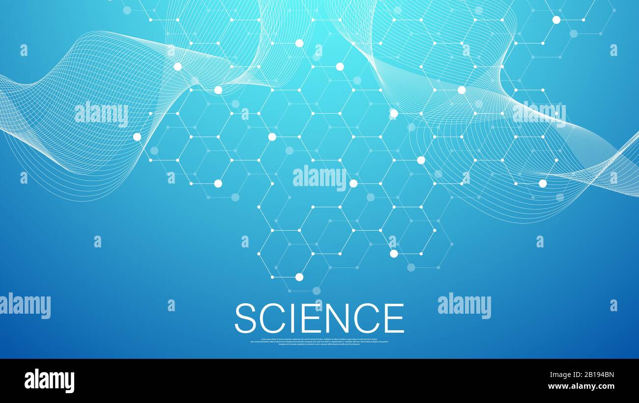Scientific molecule background for medicine, science, technology ...