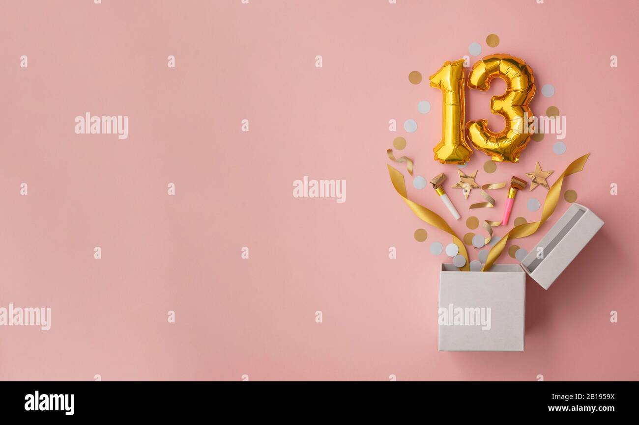 13th happy birthday hi-res stock photography and images - Alamy