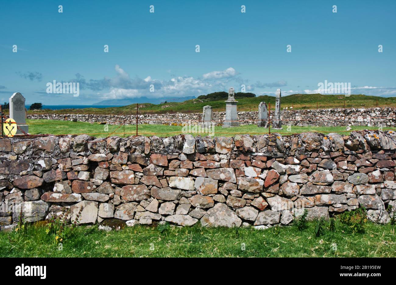 Circular Kilmory graveyard on the wild and remote Ardnamurchan ...