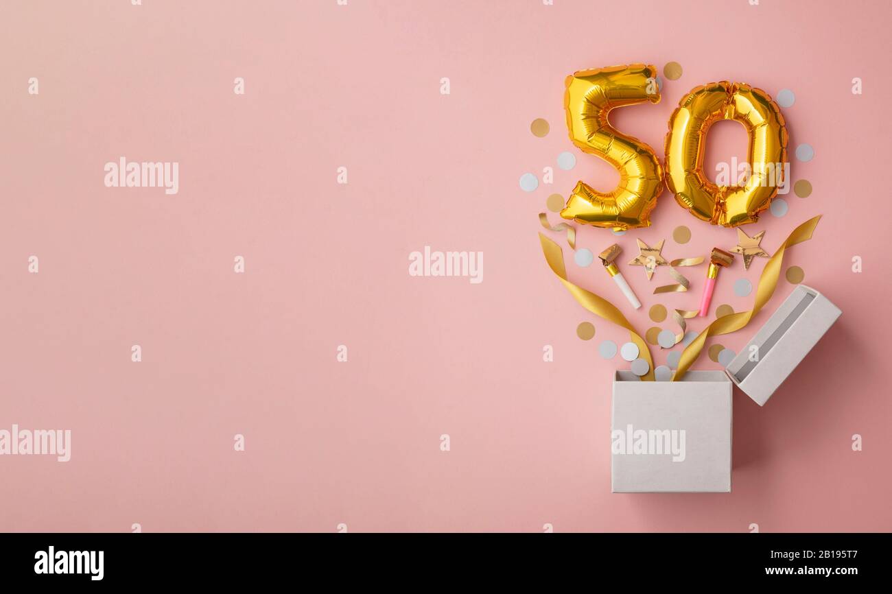 Happy 50th birthday card hi-res stock photography and images - Alamy