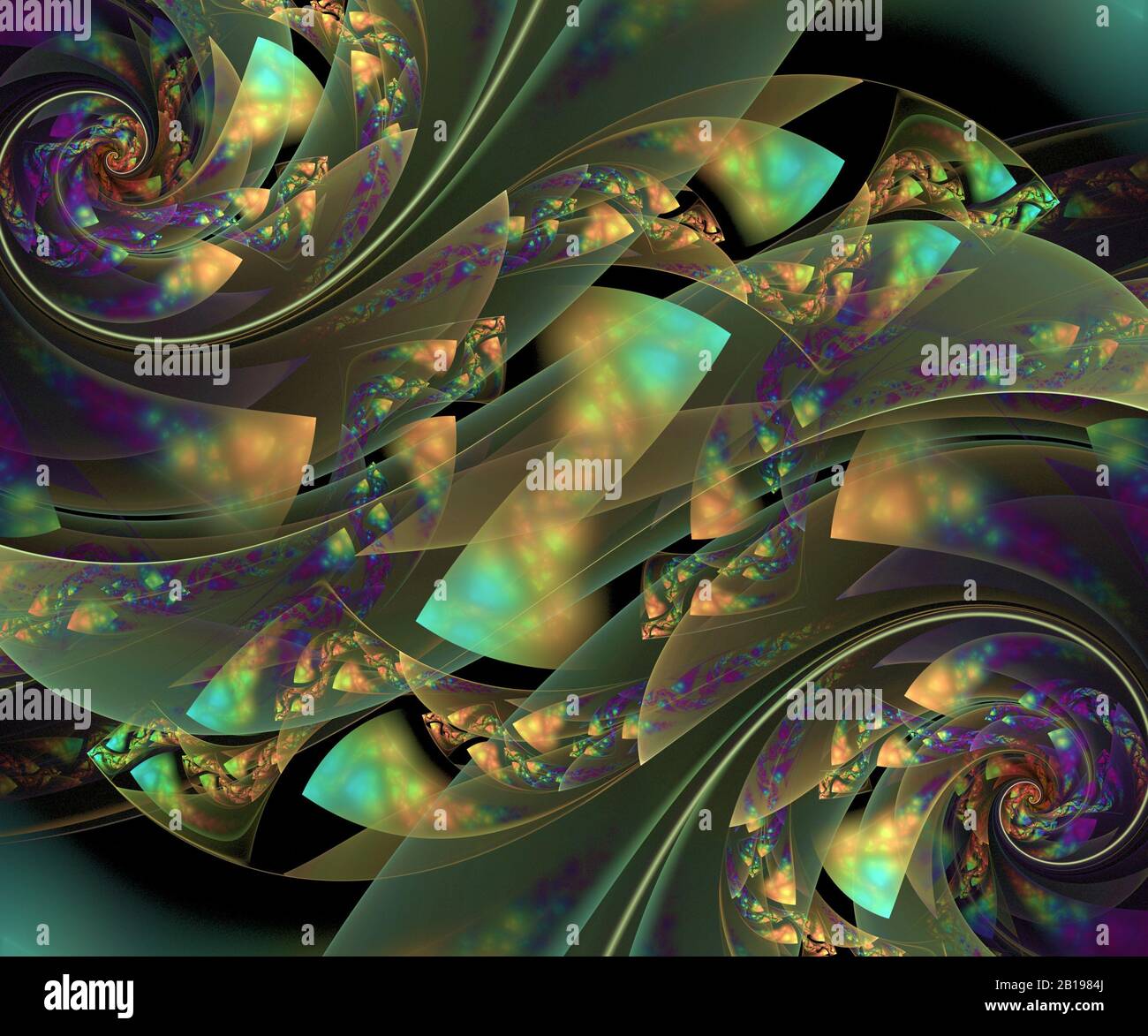 Computer generated fractal artwork for creative art,design and ...