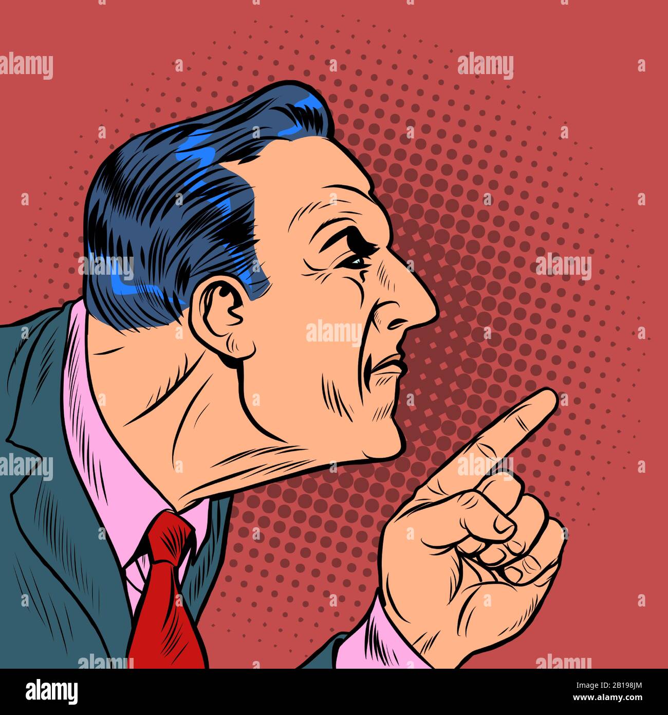 Angry man face Stock Vector Images - Alamy