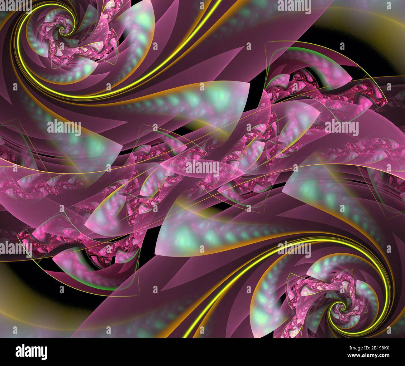 Computer generated fractal artwork for creative art,design and ...