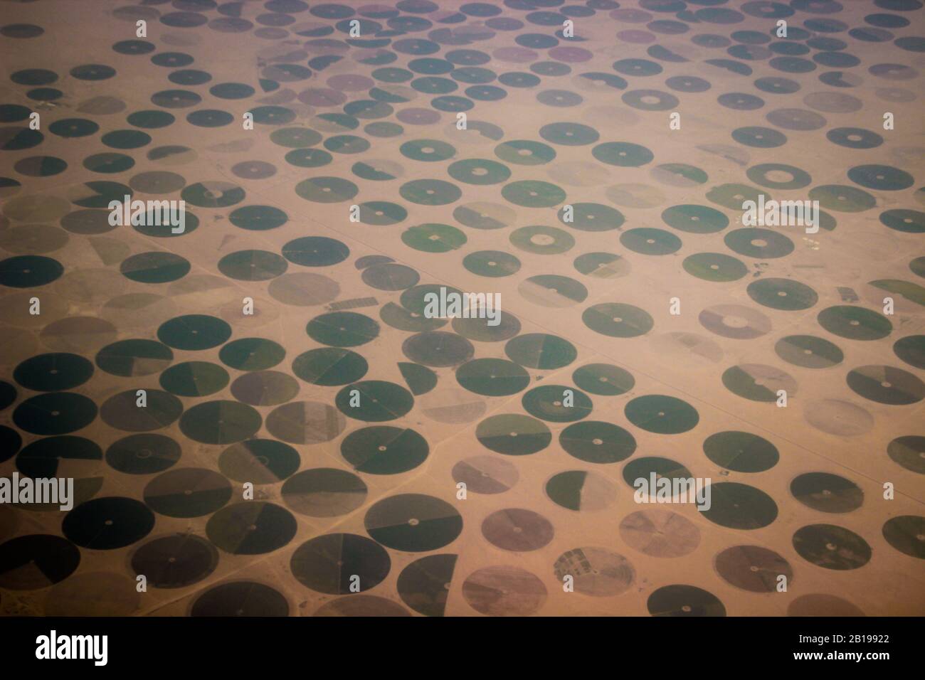 Aerial view circular agriculture farm hi-res stock photography and ...