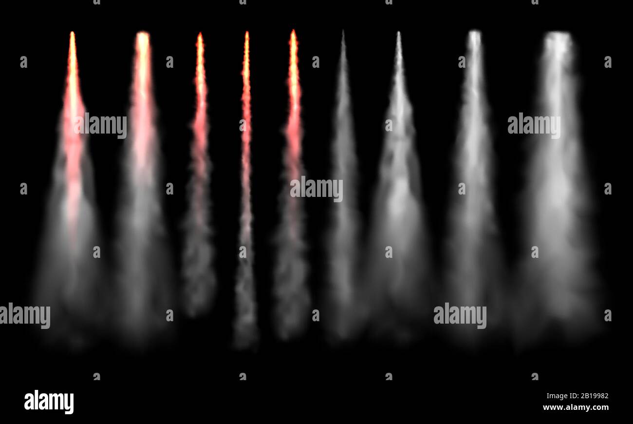 Aircraft vapour trail Stock Vector Images - Alamy
