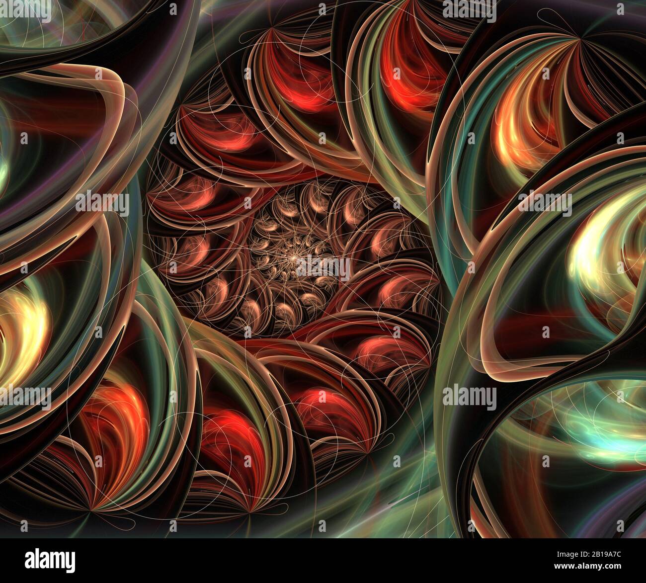 Computer generated fractal artwork for creative art,design and ...