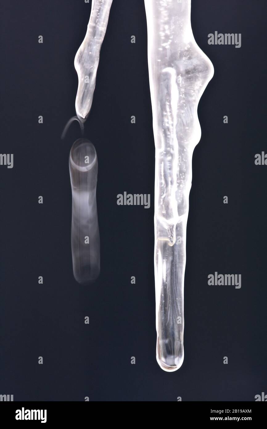 Melting iceicle, Netherlands Stock Photo - Alamy