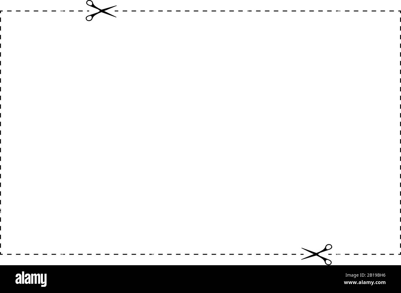Coupon frame. Clip to save frame with a dotted bounding Stock Vector ...
