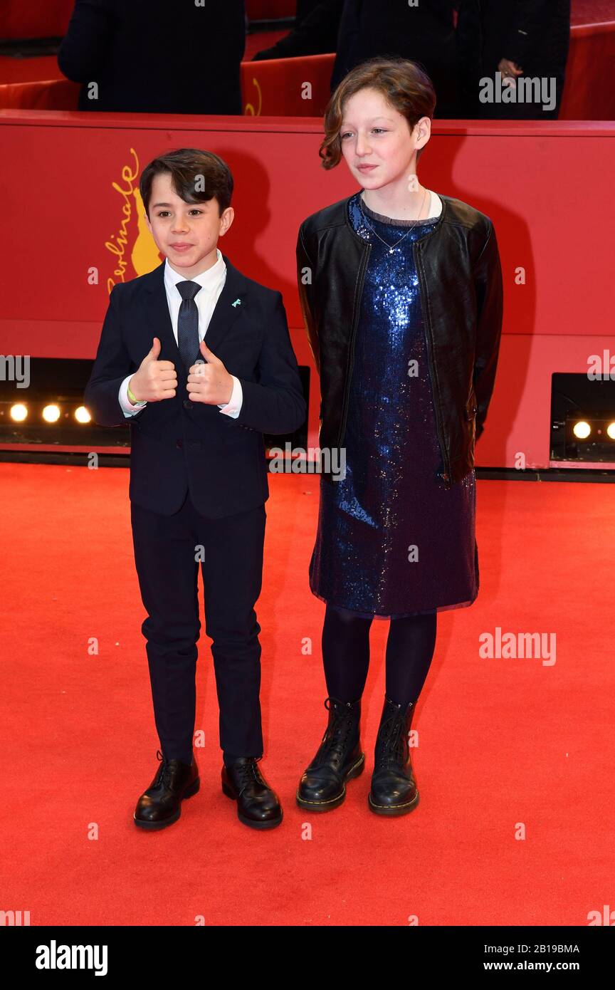 Berlin, Deutschland. 23rd Feb, 2020. Federico Ielapi and Alida Baldari ...