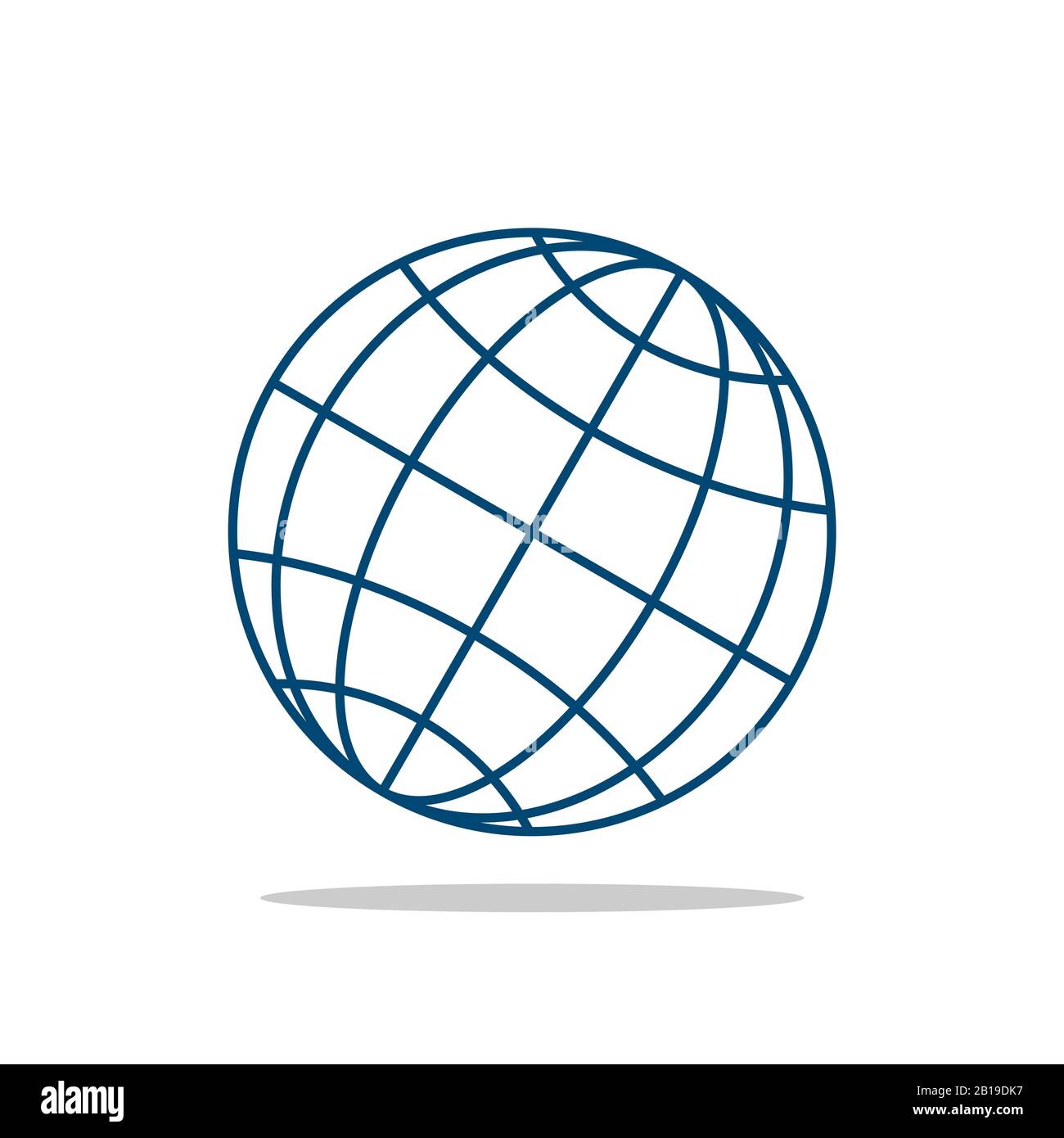 Globe Line Vector Logo Template Illustration Design. Vector EPS 10 ...