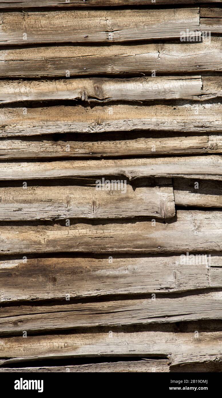 Texture details of an old wooden plunks as background Stock Photo - Alamy
