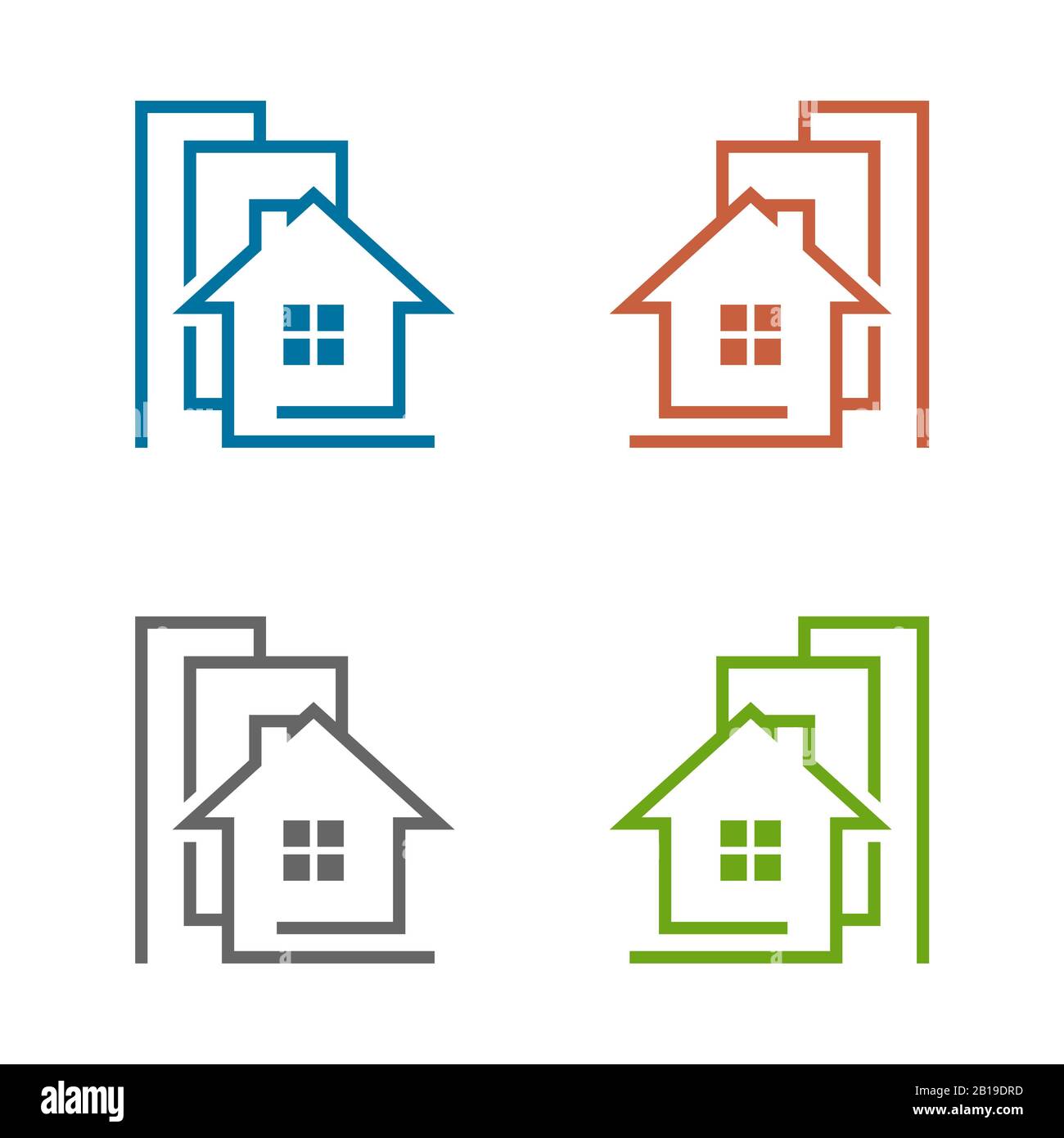 Home Building Vector Logo Template Illustration Design. Vector EPS 10 ...